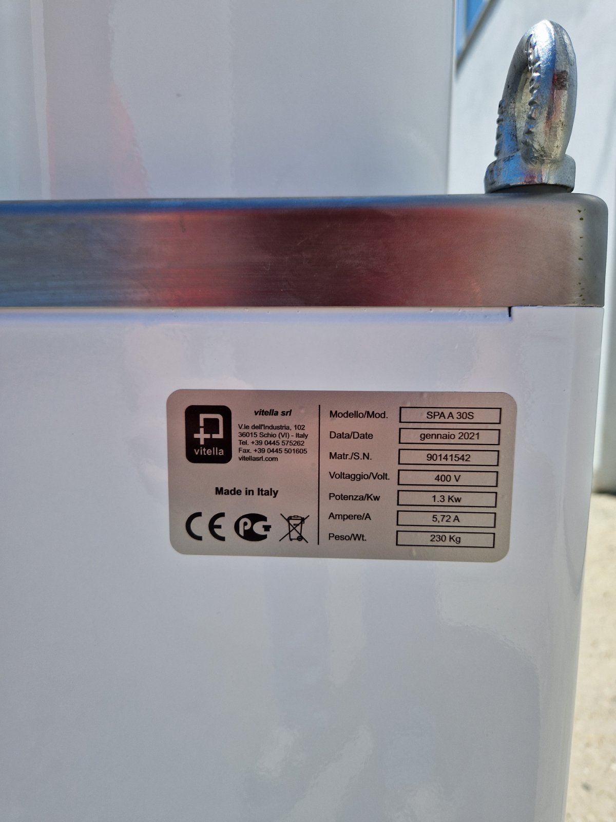 Delilica za testo sa virkanjem SPA A 30S 35 120 Vitella | SIND ...
